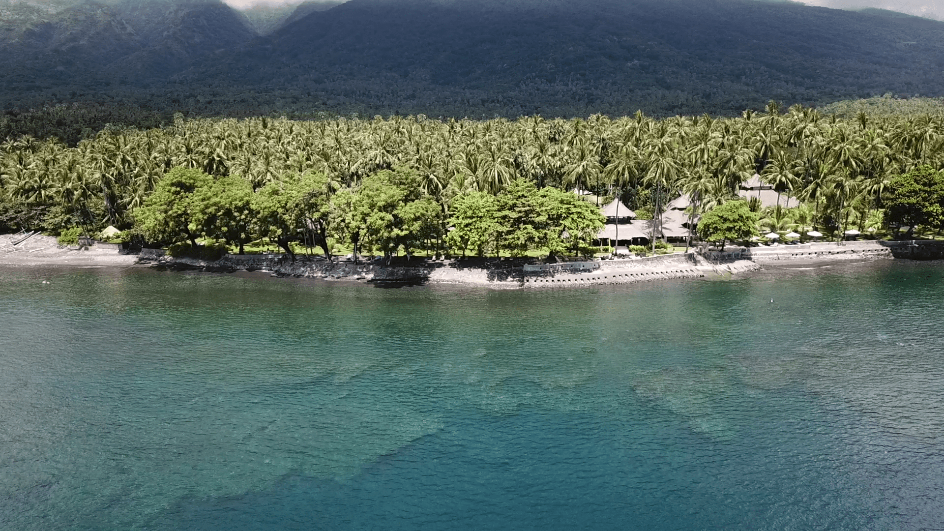 Bird's eye view of Alam Anda - Werner Lau Diving Centers